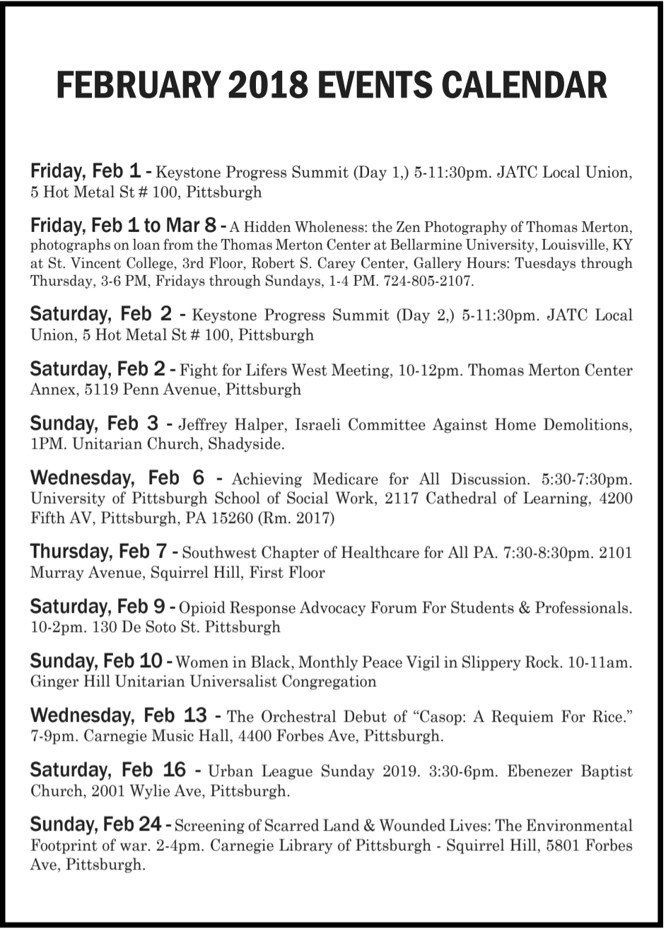 February 2019 Events